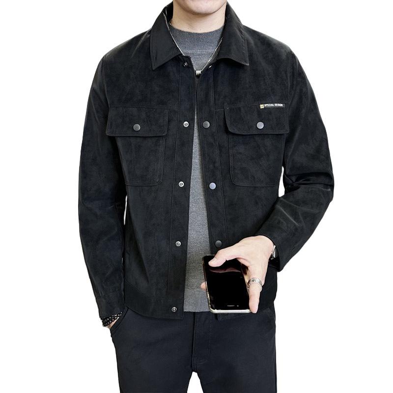 ジャケット 男性用 秋冬 ブルゾン ゆったり 耐摩耗性 襟付き ポリエステル ブラック グリーン コーヒー色・素材機能: 耐摩耗性・カテゴリ: ジャケット・スタイル: ストリート・対象年齢: 24-35歳・襟の形: 襟付き・フィット: ゆっ...