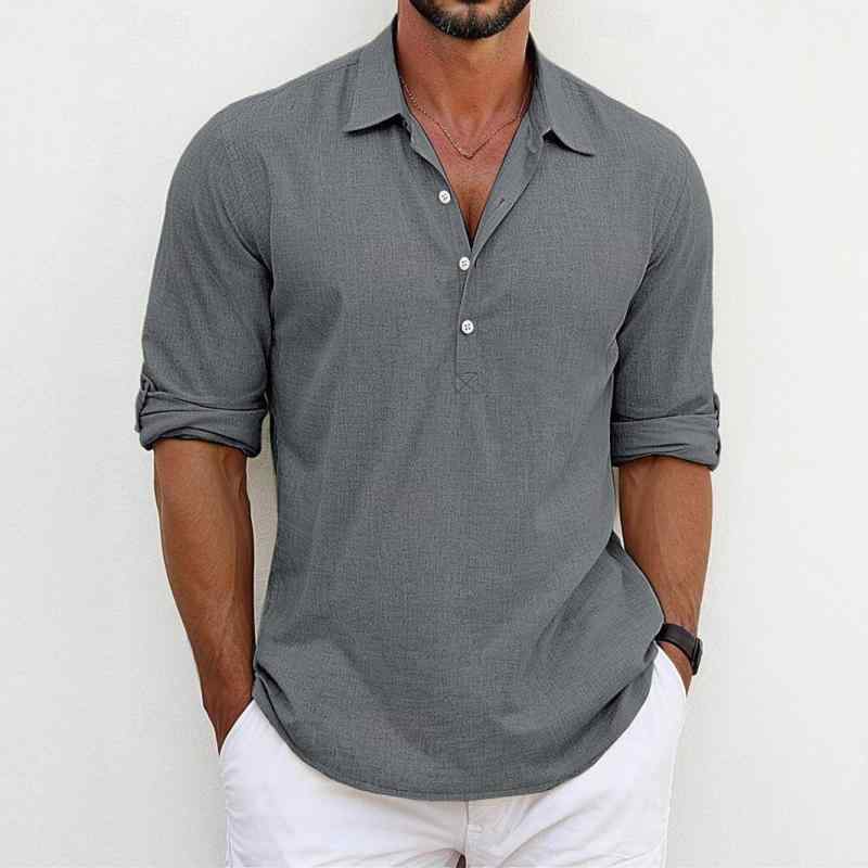 シャツ メンズ 男性用 トップス コットンブレンド 織り柄 長袖 春秋 翻襟 普段使い ビジネス カジュアル ホワイト ブラック ブルー グリーン グレー カーキ S M L XL XXL XXXL・カテゴリ: シャツ・素材: 綿混紡・生地...