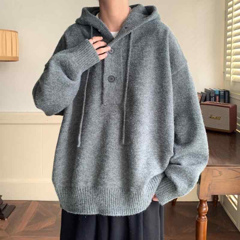 ニット メンズ カーディガン 秋冬 長袖 ハーフジップ プルオーバー トップス 暖かい 厚手 ゆったり ルーズ 韓国 カジュアル 黒 ブラック 赤 レッド グレー ベージュ・カテゴリ: ニット・スタイル: 韓国・フィット: ルーズ・ネックラ...