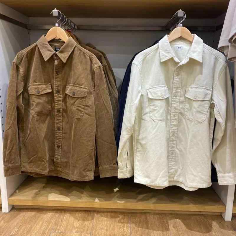 シャツ メンズ ライトアウター コーデュロイ 長袖 トップス 日本製 レトロ アイボリー ダークグレー ダークブラウン ダークオリーブ S M L XL 秋商品仕様: ・ディテール: プリント