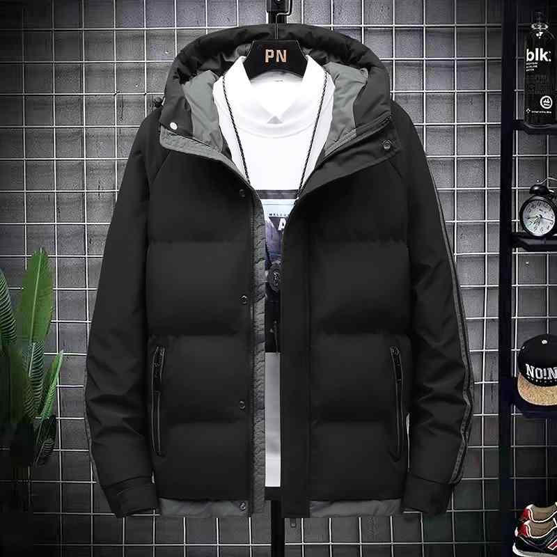3個セット綿入りジャケット メンズ 男性用 中綿入り 防寒 アウター フード付き ポリエステル グレー 緑 黒・スタイル: 韓国版・フィット: スリム・フロント: ジッパー・中綿: ポリエステル・フード: 有り・厚さ: 厚手・対象年齢: 成...