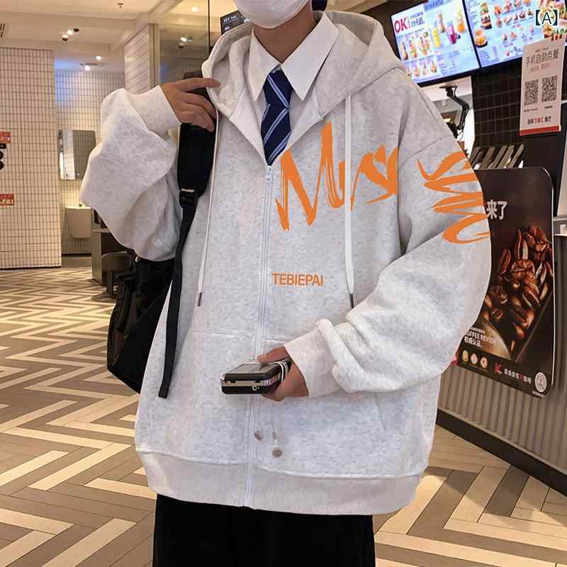 パーカー メンズ スウェット ジップアップ 無地 コットン 厚手 フード付き 白 グレー 黒 紺色 抹茶色 カーキ ワインレッド 杏色 M L XL 2XL 3XL 4XL・カテゴリ: 卫衣/绒衫・スタイル: ベーシック・対象: 若者・メイ...