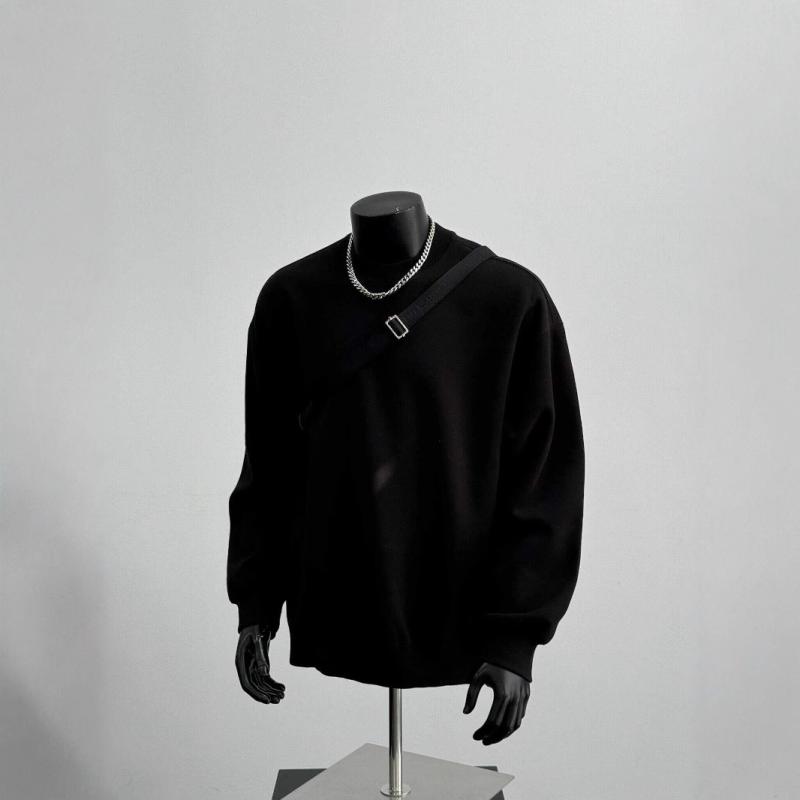 スウェット メンズ 裏起毛 長袖 トレーナー Tシャツ 秋冬 トップス カジュアル ゆったり 無地 ブラック グレー ホワイト・スタイル: 美式・タイプ: プルオーバー・ネックライン: ラウンドネック・袖丈: 長袖・フード: なし・厚さ: ...