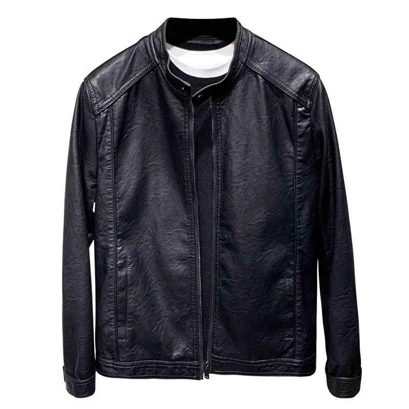 ジャケット メンズ 男性用 ライダースジャケット PUレザー 春秋 スリムフィット スタンドカラー 黒 ブラック M L XL 2XL 3XL・カテゴリ: 皮衣/皮夹克・スタイル: 流行・衣長: ミドル丈(65cm超80cm以下)・フィット...
