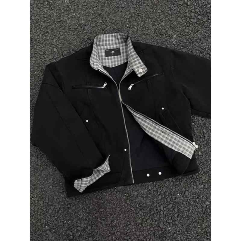 ジャケット メンズ 春秋 ブルゾン cleanfit 立襟 コットン キャンバス ワークジャケット アウター 耐摩耗性 格子柄 無地 普段使い ストリート カジュアル ウェア・素材機能: 耐摩耗性.高耐光性・製品カテゴリ: ジャケット・スタ...
