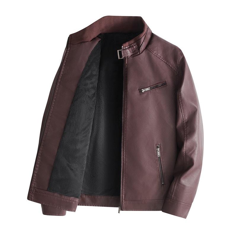ジャケット メンズ PUレザー レザージャケット ライダースジャケット スタンドカラー 合皮 春秋 スリム 大きいサイズ ブラック ブラウン キャメル ワインレッド・スタイル: カジュアル・着丈: 普通丈(50cm～65cm)・シルエット:...