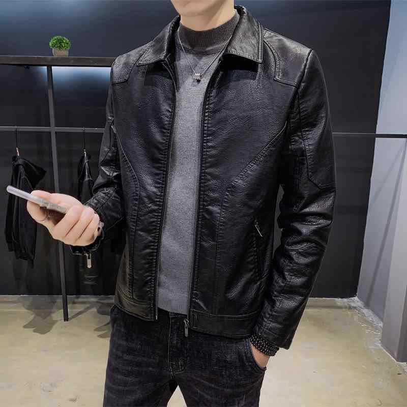 ジャケット メンズ レザージャケット 春秋 PUレザー 裏起毛 スリム 立ち襟 男性用 オートバイ ブルゾン アウター ブラック グリーン・商品カテゴリ: 皮衣/皮夹克・スタイル: カジュアル・対象年齢層: 成人・対象: 男性・長さ: 短め...