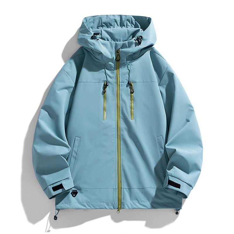 ジャケット 男性用 カジュアルジャケット ライトアウター ブルゾン フード付き 春物 秋冬 耐摩耗性 無地 ホワイト ブラック ブルー系・素材: 灯芯绒.兔毛・スタイル: .都市・カテゴリ: カジュアルスーツ・対象: ティーン.成人(男性)...