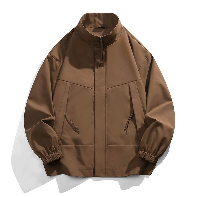 ジャケット 男性用 ブルゾン ライトアウター スタンドカラー コーデュロイ ブラック 黒 カーキ ベージュ グレー S M L XL 2XL 3XL展開