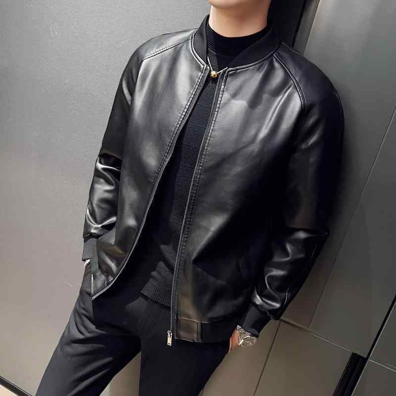 ジャケット メンズ PUレザー 裏起毛 ライダースジャケット スタンドカラー 秋冬 合皮 M L XL 2XL 3XL 4XL ブラック・カテゴリ: 皮衣/皮夹克・スタイル: ベーシック・対象年齢: 成人・対象: 男性・サイズ: M, L,...
