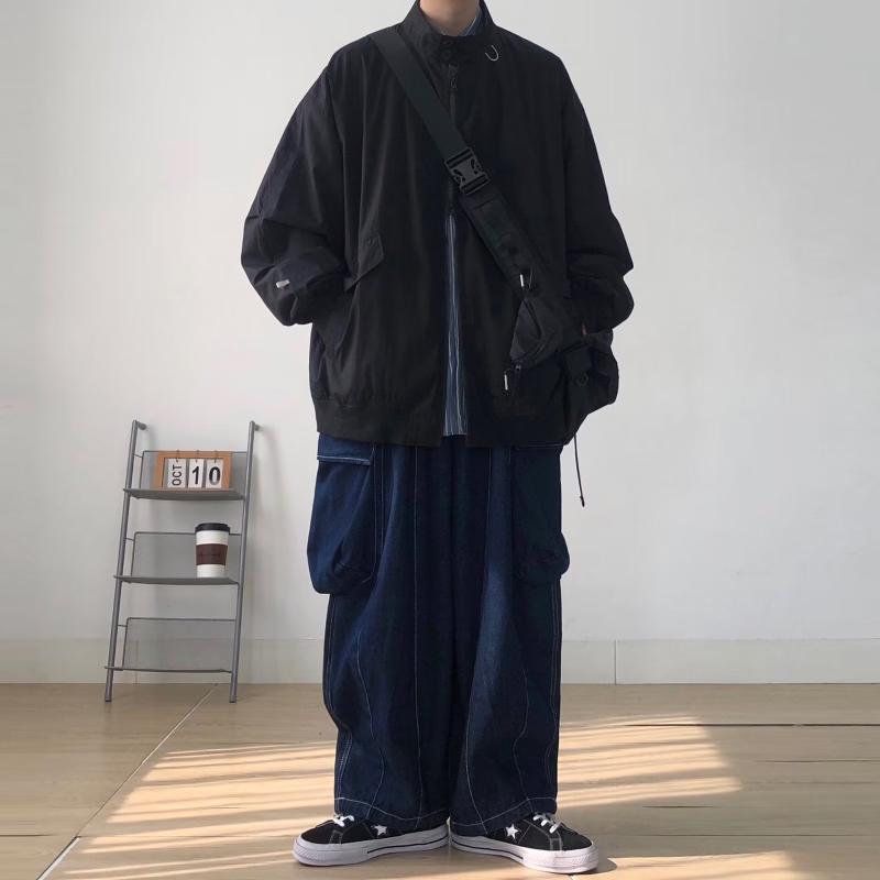 ジャケット メンズ 男性用 ブルゾン スタンドカラー 春秋 薄手 接触冷感 普段使い スポーツ ウェア ポリエステル ブラック 黒 グリーン 緑 M L XL 2XL・カテゴリ: ジャケット・スタイル: スポーツ・対象: 青少年.成人・領型...