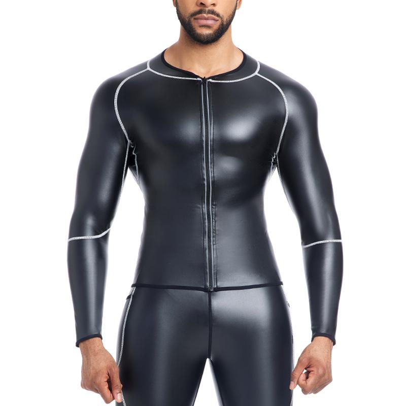 2個セットレザージャケット メンズ PUレザー ブルゾン アウター 長袖 ライダースジャケット スリムフィット カジュアル スポーティー ブラック