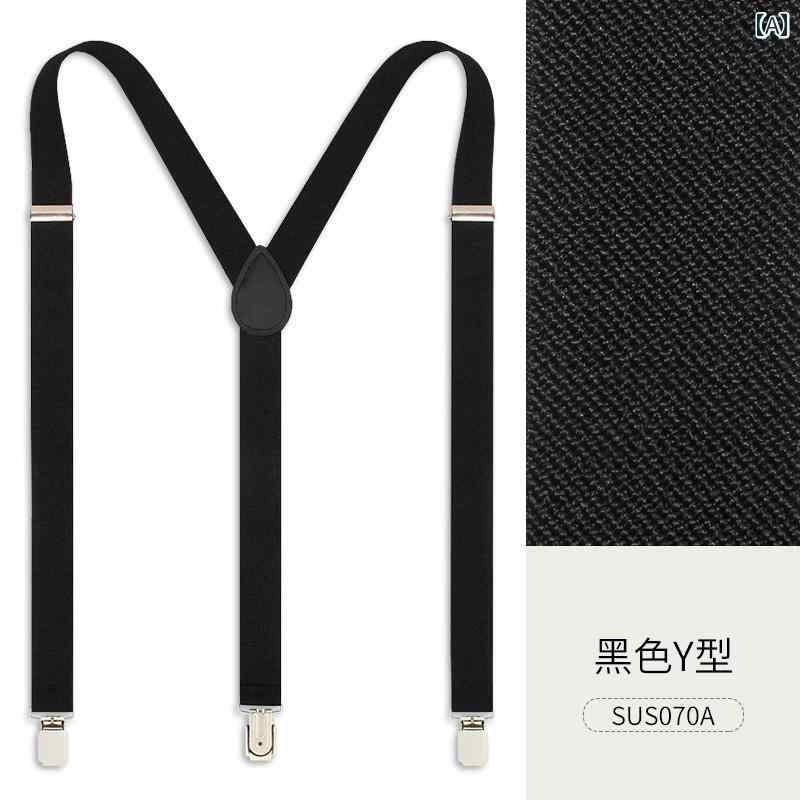 大人 男性の スーツ シャツ サスペンダー 高齢者 パンツ 弾性 クリップ 若い レトロ アクセサリー.カラフルカラーオシャレデザイン。ブランド: IFSONGメイン素材: キャンバス適用性別：ユニセックススタイル: ストラップ色: [2....