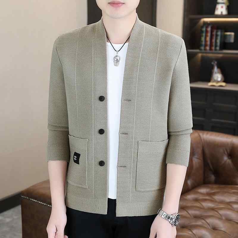 ニットカーディガン メンズ ニット 長袖 スリム 若者向け 韓国 提花 ブラック カーキ グレー ブルー 秋冬・カテゴリ: カーディガン・スタイル: 韓国・シルエット: スリム・ネックライン: 襟付き・袖丈: 長袖・・柄: ジャカード・対象...