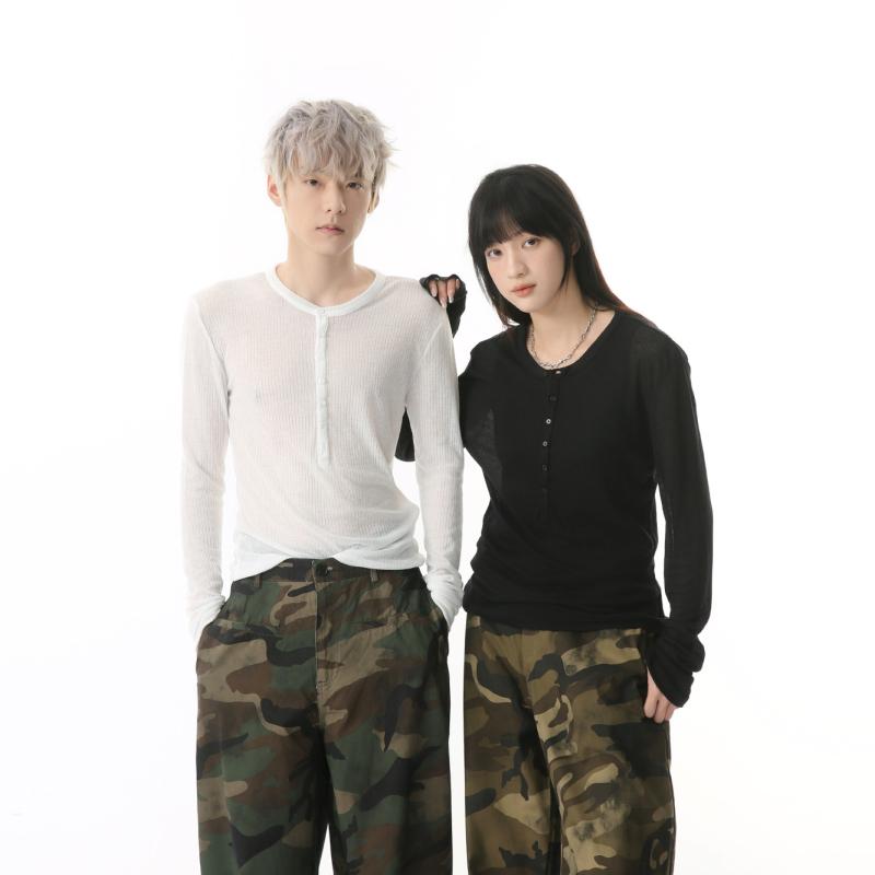 Tシャツ メンズ 男性用 ニット トップス 長袖 丸首 プルオーバー 無地 ゆったり ポリエステル 春 スプリング 白 黒・スタイル: 韩版・柄: 無地・タイプ: プルオーバー・ネックライン: ラウンドネック・袖丈: 長袖・・素材: ポリエ...