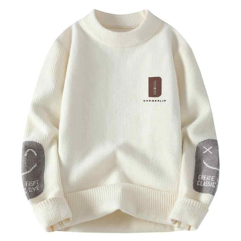 ニット メンズ 男性用 ハーフハイネック プルオーバー スリムフィット 長袖 トップス 深グレー 米白 カーキ 切り替え 秋冬・スタイル: プルオーバー・フィット: スリム・ネックライン: セミハイネック・袖丈: 長袖・カラー: ダークグレ...