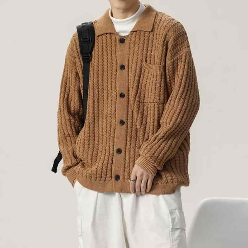 ニットカーディガン メンズ 秋冬 韓国 配色 宽松 大码 针织衫 ポリエステル ブラック・カテゴリ: ニットカーディガン・スタイル: 韓国・タイプ: カーディガン・フィット: ゆったり・襟の形: 襟付き・袖丈: 長袖・・ディテール: 配色・...