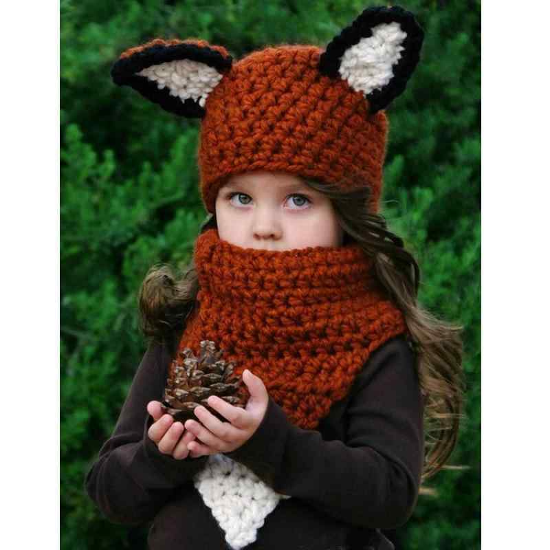 帽子 マフラー セット キッズ 子供用 手編み 毛糸 防寒 小ウサギ 風 秋冬 かわいい ベージュ系 グレー系・素材: アクリル・セット内容: 帽子.マフラー・対象: 子供.男女兼用・柄: 無地・カラー: 小兔子斗篷 カーキ.小兔子斗篷 グ...