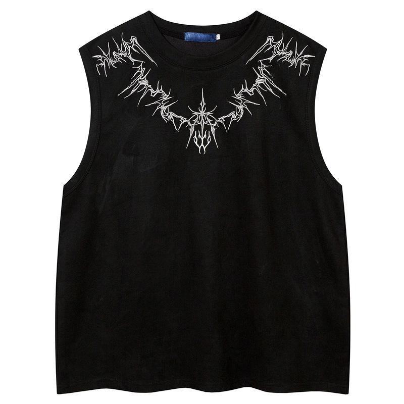 タンクトップ 男性用 スエード ノースリーブ 筋肉袖 運動 ウェア トップス ブラウン ブラック・カテゴリ: スポーツベスト・スタイル: ヒップホップ・フィットタイプ: ルーズ・柄: 文字・素材: ポリエステル・生地: 化学繊維混紡・対象:...