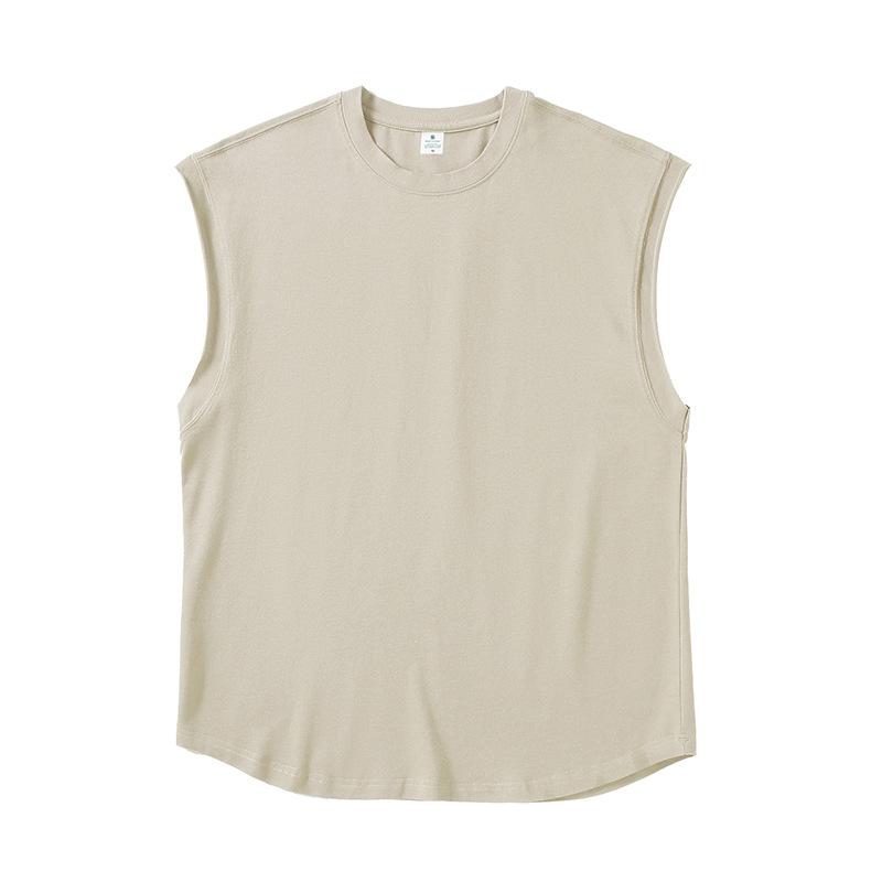 タンクトップ メンズ 男性用 ノースリーブ Tシャツ コットン ゆったり ビッグシルエット 無地 ストリート ラウンドヘム 白 黒 ベージュ カーキ・カテゴリ: Tシャツ/タンクトップ・スタイル: ストリート・柄: 無地・フィットタイプ: ...