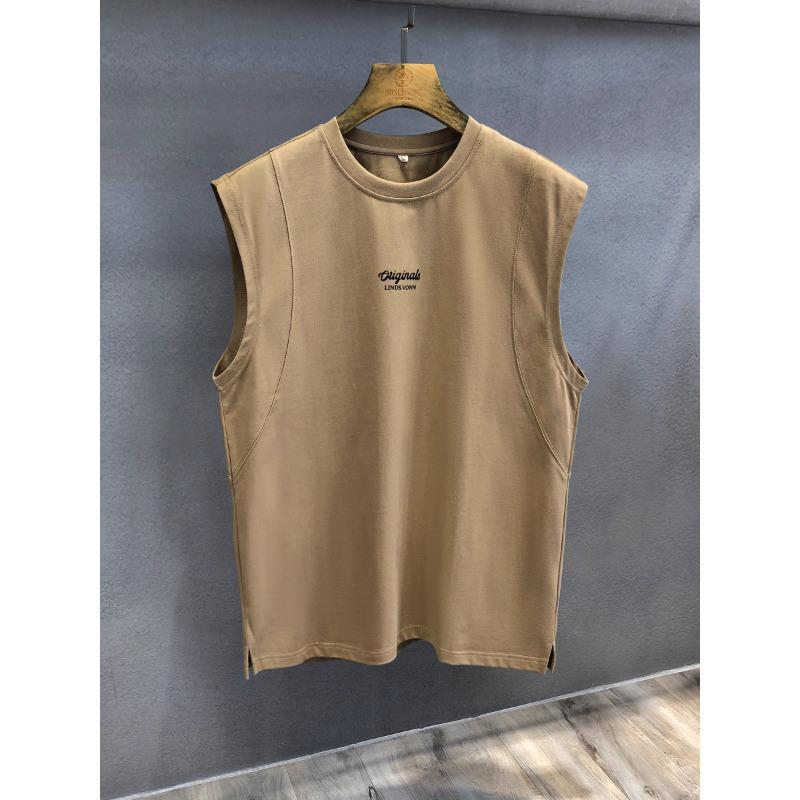 タンクトップ メンズ 男性用 ヘビーウェイト コットン 無地 ノースリーブ Tシャツ 夏 部屋着 普段使い 薄手 黒 白 ブラウン系・カテゴリ: スポーツベスト・版型: ゆったり・柄: 無地・素材: 綿・対象: ・スタイル: シティ・ディテ...