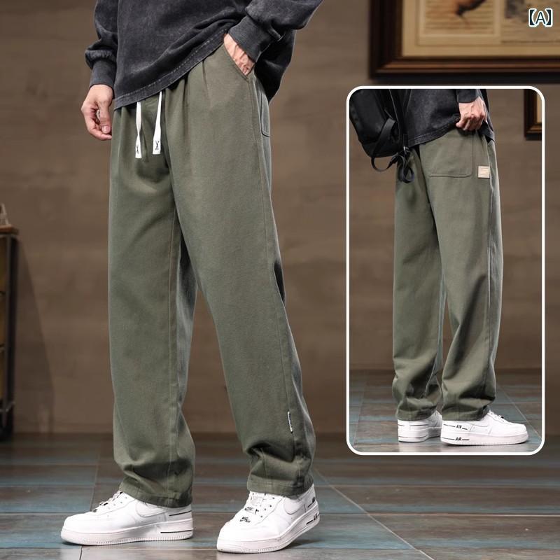 オーバーオール メンズ 2025 ゆったり ストレート パンツ マチェット 夏 薄手 綿 男の子.カラフルカラーオシャレデザイン。服装スタイル: ゆったりパンツタイプ: オーバーオール詳細: ポケット装飾加工：水洗い腰型: 中腰パンツの基本...