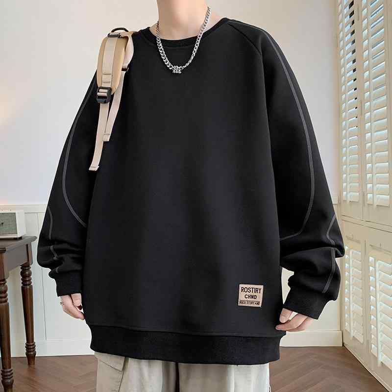 スウェット メンズ 男性用 トレーナー 春秋 トップス ラウンドネック プリント ゆったり 大きめサイズ ストリート カジュアル ブラック 黒 グレー ポリエステル・カテゴリ: トレーナー/スウェット ・スタイル: ストリート ・袖丈: 長...
