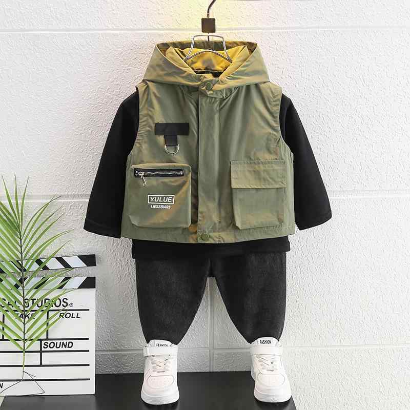 子供用ベスト キッズ 男の子 春秋 アウター ベビー服 チョッキ おしゃれ トップス ボーイズ スポーツ 普段使い 無地 カーキ グリーン・カテゴリ: 子供用ベスト・対象: 男の子・スタイル: 韓国・対象年齢: 3～8歳 (100～140c...