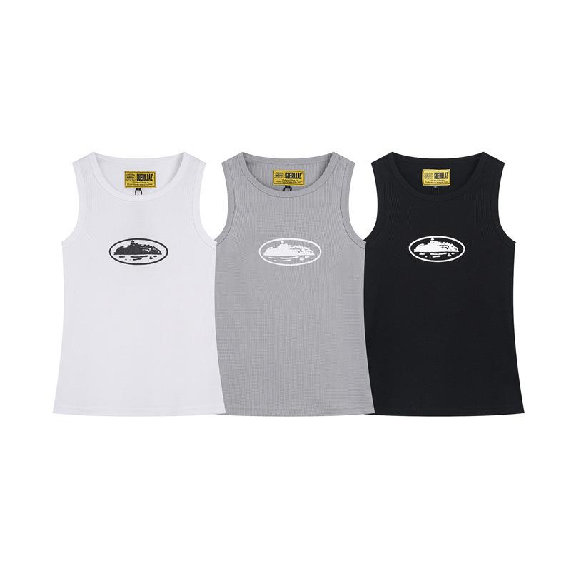 Tシャツ 男性用 ノースリーブ コットン タンクトップ プリントTシャツ アメカジ ストリート カジュアル 普段使い ルームウェア 部屋着 黒 白 グレー・スタイル: 美式復古・主な素材: 綿96%以上・柄: 文字・フィット: ルーズ・対象...