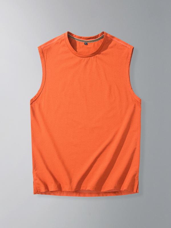 Tシャツ メンズ タンクトップ スポーツ トレーニングウェア 吸湿速乾 ポリエステル グレー グレー レッド 赤 ブラック 黒 グリーン 緑 無地 夏 L XL XXL 3XL 4XL 5XL 6XL 7XL 8XL 9XL 大きいサイズ・...