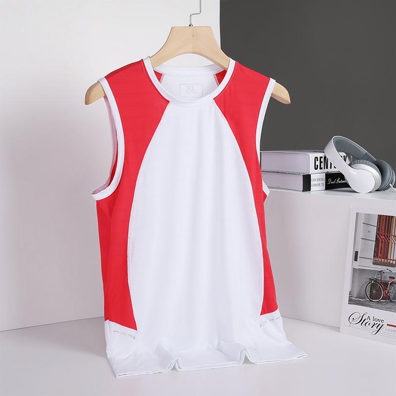 2個セットタンクトップ メンズ 男性用 夏用 薄手 メッシュ 通気性 スポーツウェア ノースリーブ Tシャツ ポリエステル 無地 白/赤/青/黒 大きいサイズ・カテゴリ: ポロシャツ・版型: ルーズ・柄: 無地・主な素材: ナイロン 90%...