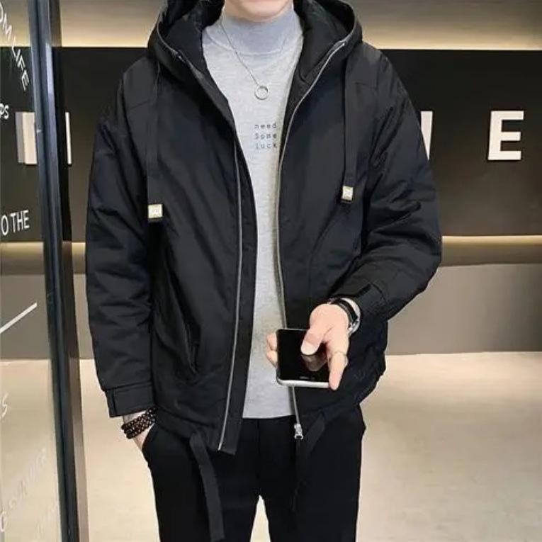 ジャケット メンズ 男性用 春秋 フード付き 防風 カジュアル アウター ブルゾン ジャンパー アーミーグリーン ブラック