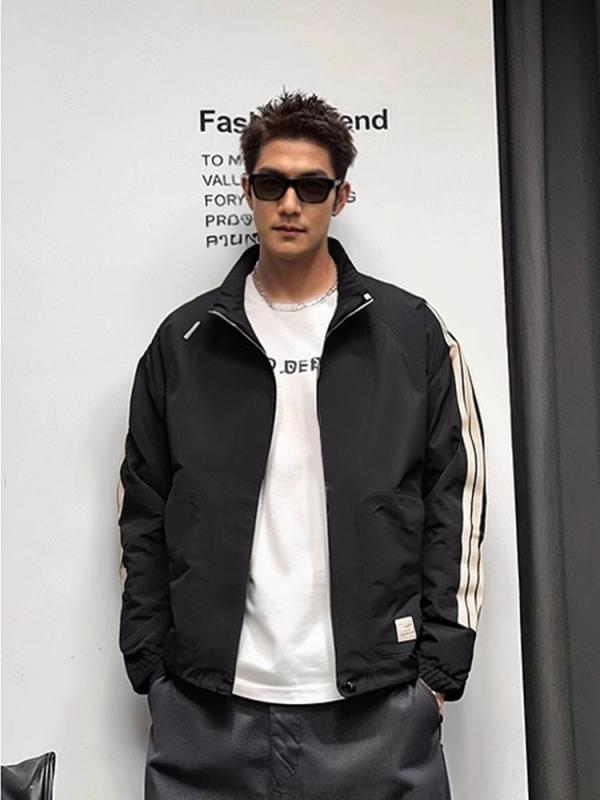 ジャケット メンズ 男性用 スウェット トレーナー ニット ブルゾン トップス 長袖 厚手 裏起毛 立ち襟 無地 防寒 普段使い アウトドア スポーツ ウェア 秋冬 ブラック系・カテゴリ: ジャケット・スタイル: 流行・ネックライン: 立襟...