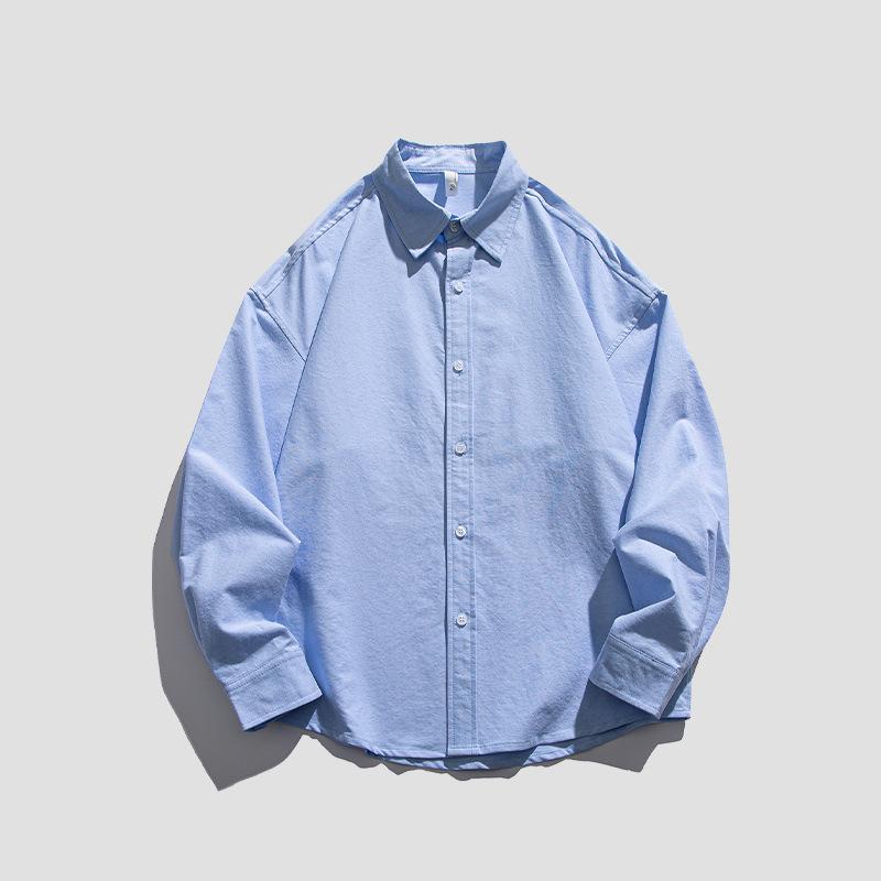 シャツ メンズ 長袖 コットン ワークシャツ カジュアル 開襟シャツ 無地 ゆったり 春秋 白 黒 青 普段使い・カテゴリ: シャツ・スタイル: 韓国・袖丈: 長袖・柄: 無地・フィット: ルーズ・ネックライン: 襟付き・素材: 綿・対象年...