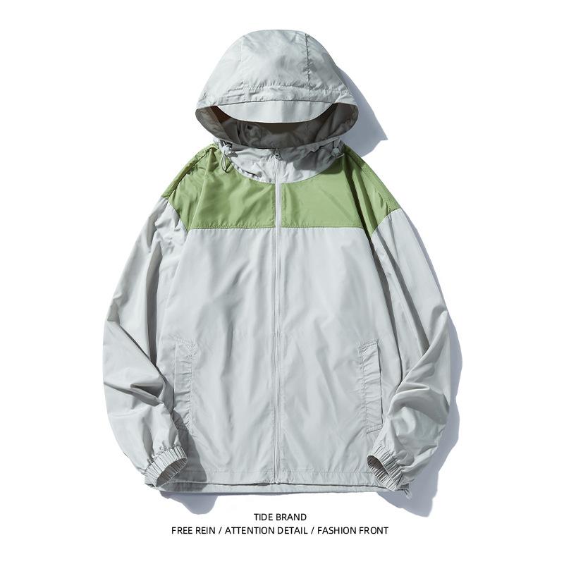 メンズ ラッシュガード UVカット パーカー 接触冷感 紫外線対策 スポーツ ウェア 薄手 釣り 登山 ポリエステル ブラック ブルー パープル イエロー グレー ベージュ ブラウン S M L XL 2XL 3XL 4XL 5XL 6XL...