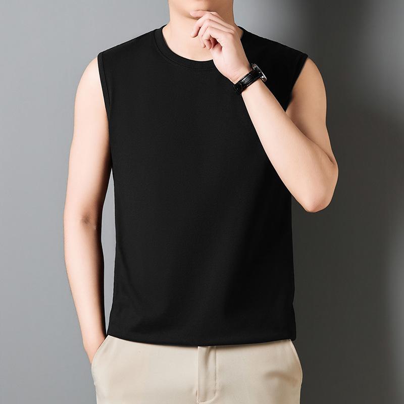 タンクトップ メンズ 男性用 コットン スポーツ トレーニング ランニング ウェア ゆったり 無地 ブラック ホワイト グレー・版型: ゆったり・柄: 無地・主な生地の組成: ポリエステル繊維 95%・生地名称: ポリエステル繊維・適用場面...