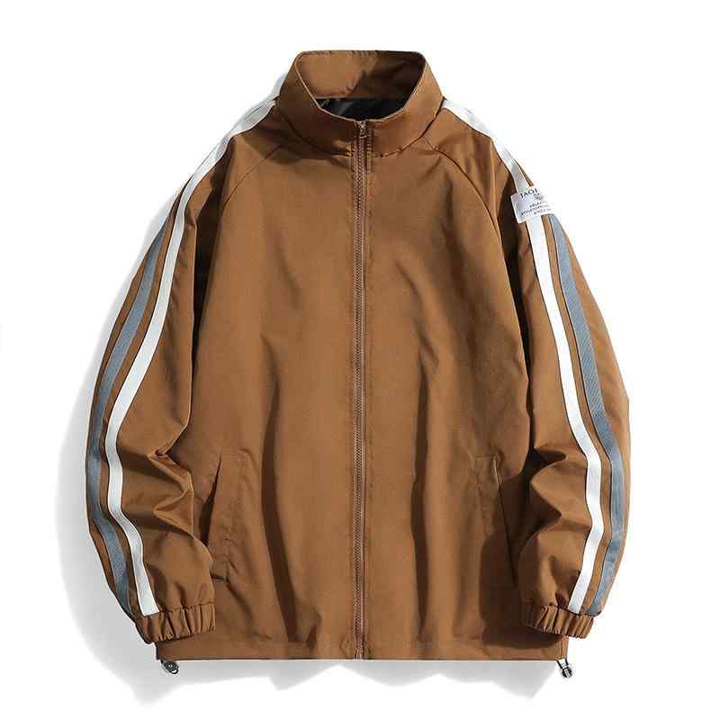 ジャケット メンズ 男性用 スポーツウェア 配色 ライン入り スタンドカラー ジップアップ 運動着 普段使い 春秋 薄手 ポリエステル ブラック グリーン ホワイト ブラウン・商品カテゴリ: ジャケット・スタイル: スポーツ・対象年齢: 1...