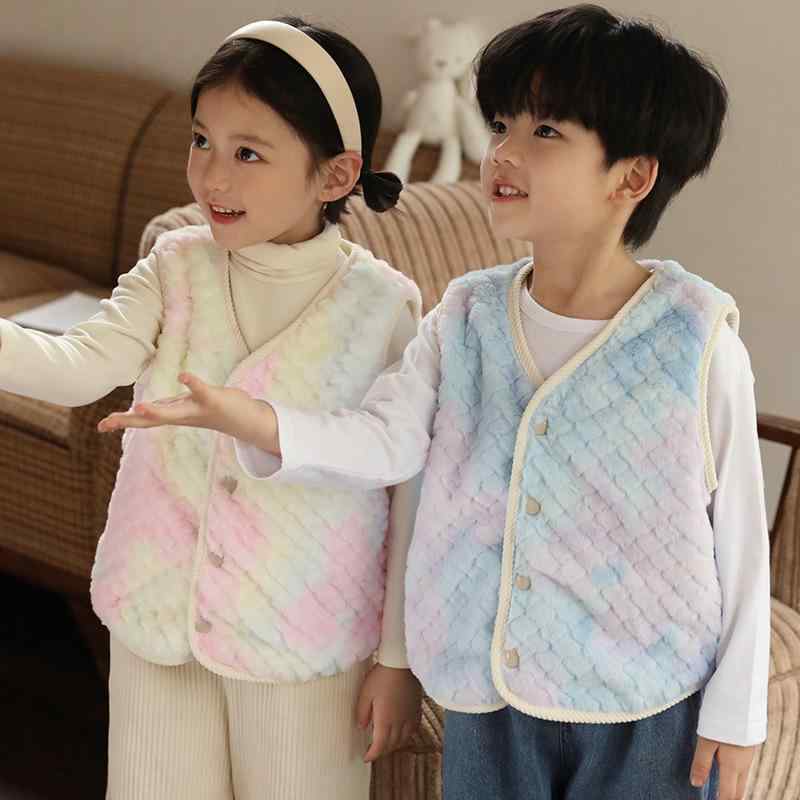 子供用ベスト キッズ リバーシブル フリース ジャケット 暖かい 男の子 女の子 ピンク系 イエロー 湖ブルー 秋冬・商品カテゴリ: 子供用ベスト・対象: 男女兼用・スタイル: 韓国・対象年齢: 3～8歳 (100～140cm)・シーズン:...