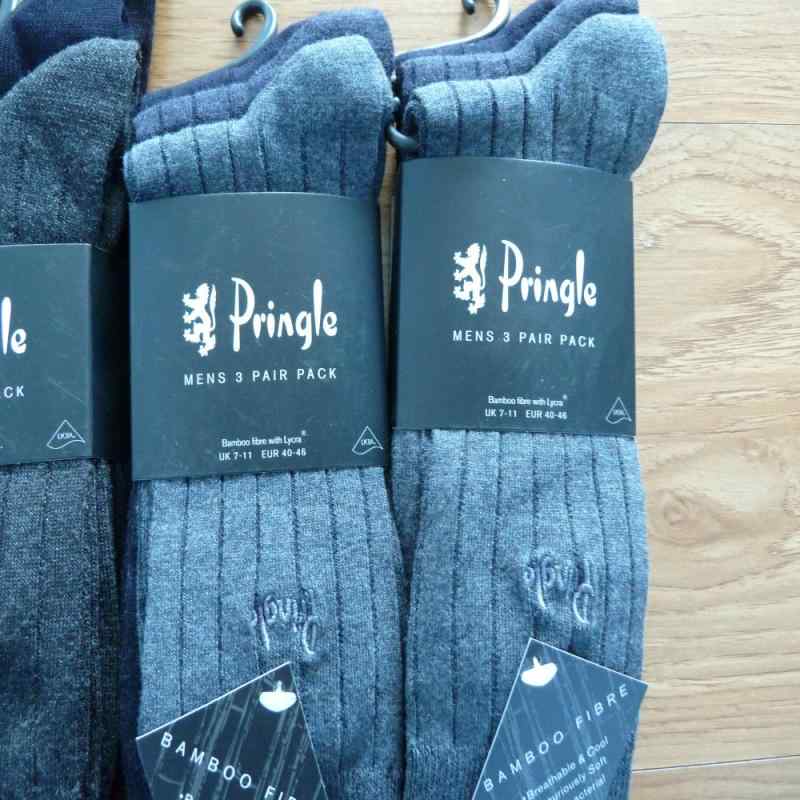 9個セット靴下 メンズ 男性用 ソックス 貿易 大サイズ イギリス風 刺繍 ロゴ入り フォーマル 無縫製 シンプル 紳士 コットン 混紡 汗吸収 グレー ダークグレー 春