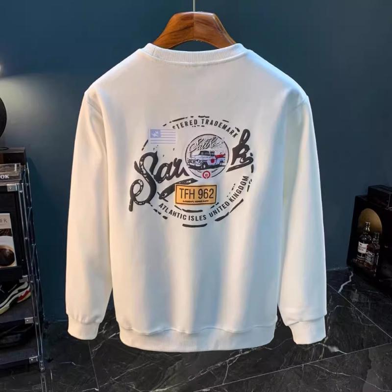 トレーナー メンズ 男性用 プリント トップス 長袖 プルオーバー スウェット スリムフィット クルーネック スタイリッシュ カジュアル ストリート モード スポーティ ポリエステル 秋冬・カテゴリ: 卫衣/绒衫・・タイプ: プルオーバー・...