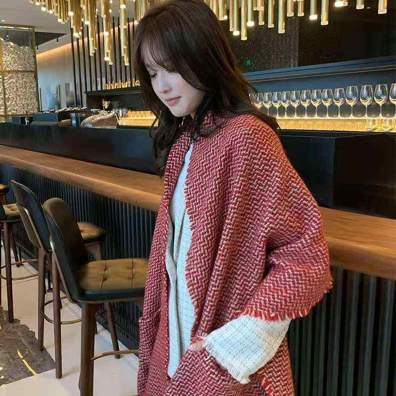 2個セットマフラー レディース メンズ 秋冬 韓国 クラシック格子柄 フェイク 学生 厚手 防寒 ネックウォーマー ショール ひざ掛け 膝掛け ベージュ系