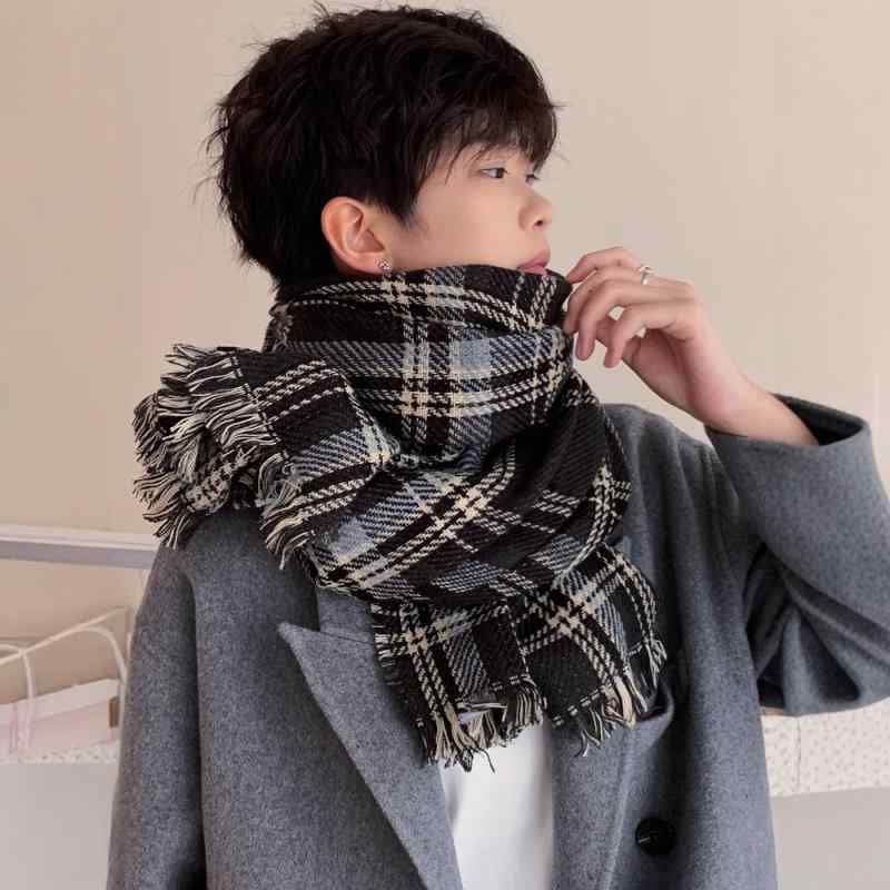 マフラー レディース 秋冬 韓国 格子柄 かわいい 保温性 学生 メンズ ストール ブラック ピンク系 あったか ショール・編み方: 経編・流行の要素: 格子柄・機能: 保温・長さ: 普通・カラー: 黒格子.赤格子・主な生地の情報を削除して...