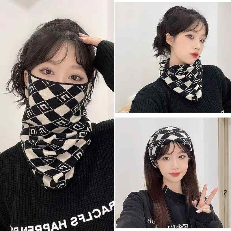 ネックウォーマー 男女兼用 防寒 マスク 寒さ対策 チェック柄 ニット 暖かい ポリエステル製 アウトドア 秋冬 黒 ブラック ベージュ・性別: 男女兼用・素材: ポリエステル・スタイル: カジュアル・カラー: 格子Cブラック.格子Cカーキ...