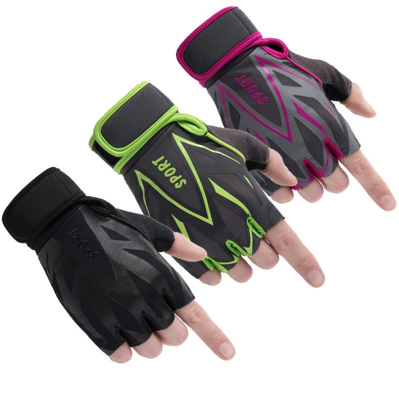 2個セット手袋 レディース スポーツ サイクル サイクリング 通気性 滑り止め 摩擦耐性 ハーフフィンガー トレーニング ヨガ バイク 薄型 グリーン ブラック ピンク・カテゴリ: 手袋・・対象: ユニセックス・機能: 防滑・柄: ストライ...