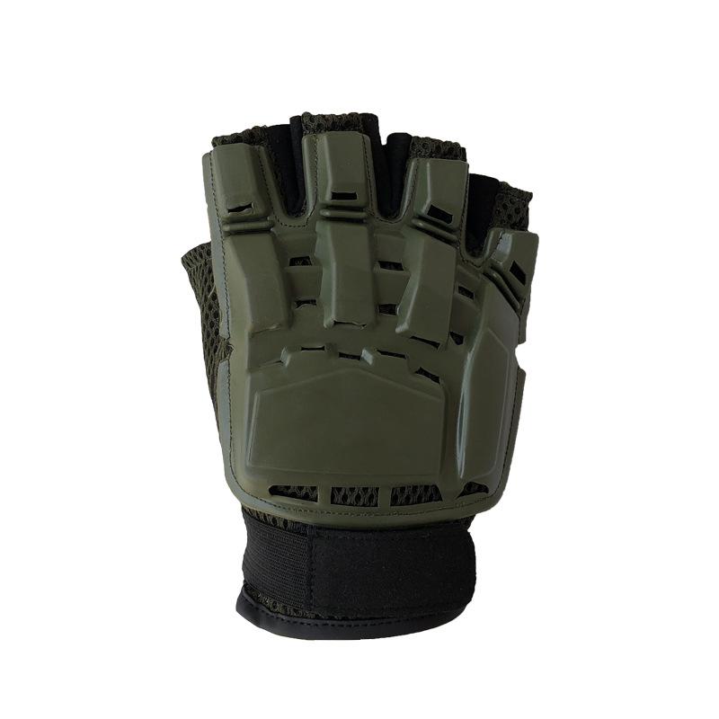 2個セット手袋 男性用 タクティカル ハーフフィンガー アウトドア 登山 防割 スポーツ 通気 訓練 サイクリング ラバーシェル レーシング 春夏 秋冬