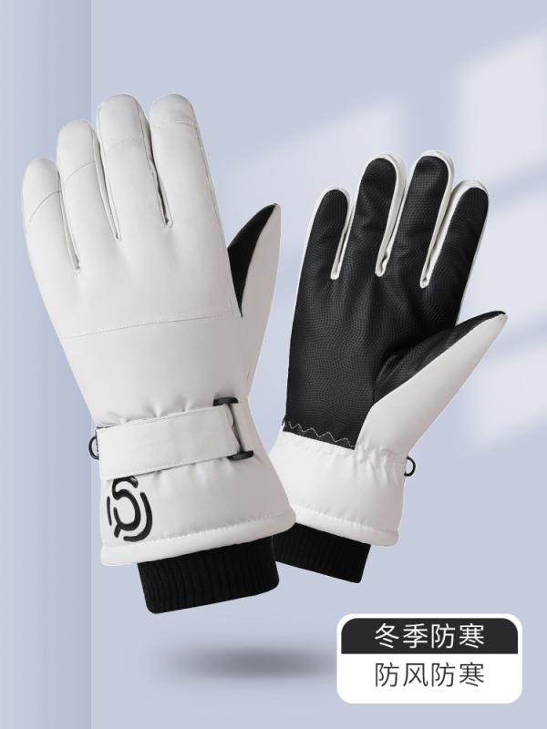 2個セット手袋 メンズ 男性用 秋冬 防寒手袋 防風 防凍 グローブ 裏起毛 厚手 タッチパネル対応 自転車用手袋 アウトドア スキー 黒 白 街頭スタイル・機能: 触屏.保温.防風・タイプ: 分指手袋・カラー: ブラック.ホワイト・スタイ...