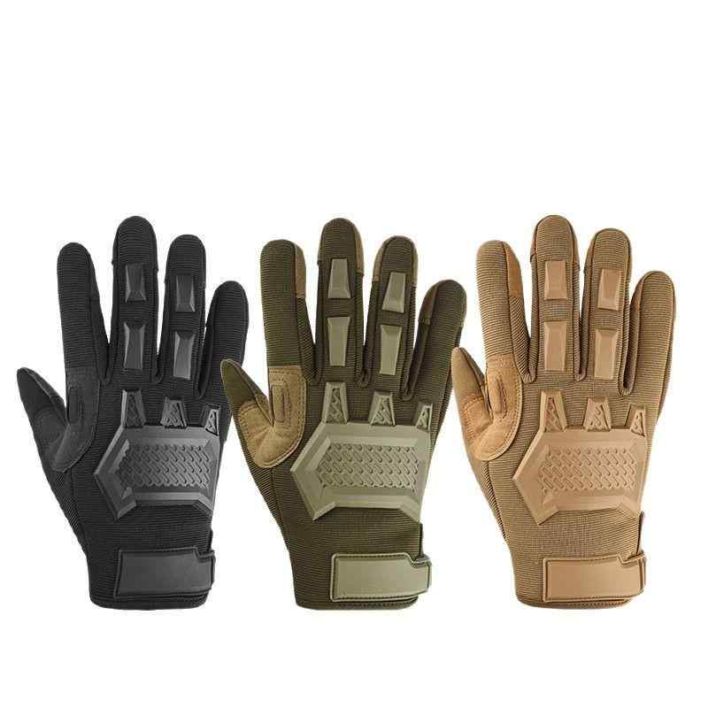 手袋 男性用 タクティカルグローブ 全指 特殊部隊 サバゲー 訓練 格闘技 ミリタリー 登山 バイク 春夏秋冬 スマホ操作 黒 ブラック