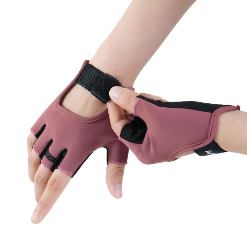 手袋 レディース スポーツ用手袋 ヨガ トレーニング 滑り止め 接触冷感 ハーフフィンガー 春夏 ブラック グレー ベージュ ブルー グリーン・項目名: 機能・値: 防滑・項目名: スタイル・値: 半指手袋・項目名: カラー・値: ブラック...