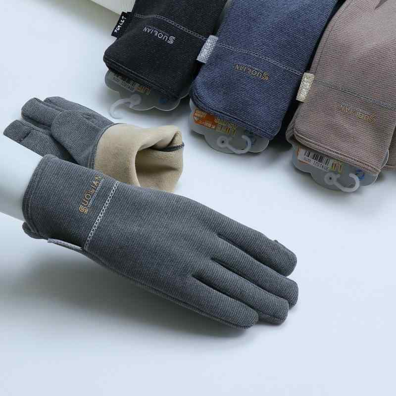 手袋 メンズ 男性用 秋冬 薄手 裏起毛 伸縮性 保温 バイク 車 運転 タッチパネル操作 可能 アウトドア 防寒 グローブ 黒 ブラック グレー 紺 ネイビー ポリエステル・機能: 保温・種類: 分指手袋・カラー: ブラック, グレー, ...