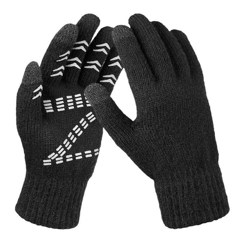手袋 レディース ニット 秋冬 防寒 暖かい スマートフォン対応 スマホ手袋 通勤 通学 自転車 バイク 裏起毛 二重 あったか かわいいstring